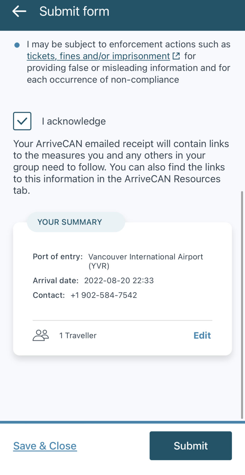 arriveCAN アカウント作成 & 渡航情報の登録方法 - - 株式会社キャタリストカナダ
